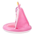 Bluescape Pink Unicorn Shade Inflatable Baby Splash Pool with Canopy ...
