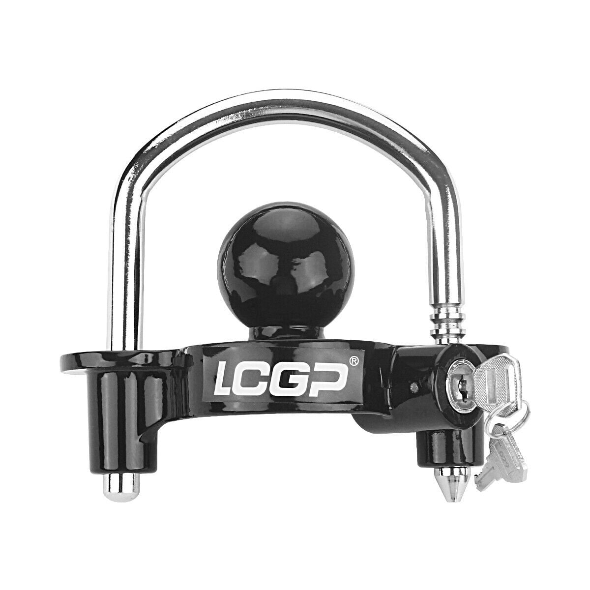 Black Trailer Hitch Coupler Lock with 2 Keys, Universal Coupler Lock ...