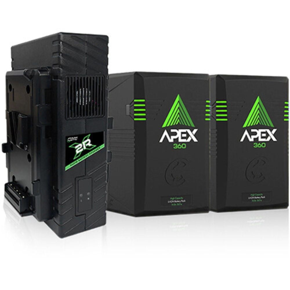 Core SWX 2 x APEX V-Mount Batteries with APEX Dual Charger Starter Kit ...