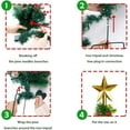 2 Pack 2.7FT Outdoor Christmas Trees,Pre-Lit Christmas Decoration ...