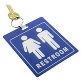 2 Pack - Unisex Restroom Pass Keychains by Specialist ID - Durable with ...