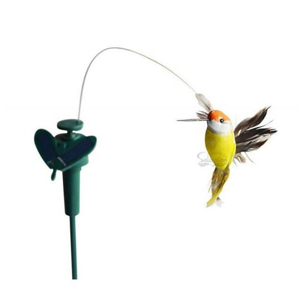Garden Sun Light 7003F Solar Yard Stake Fluttering Hummingbird ...