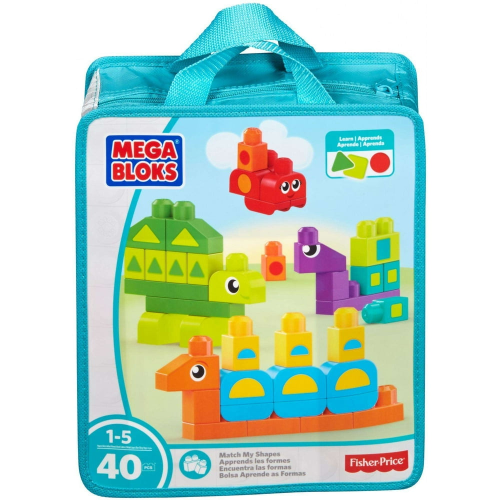 Mega Bloks Learn My Shapes Building Set - Walmart.com - Walmart.com