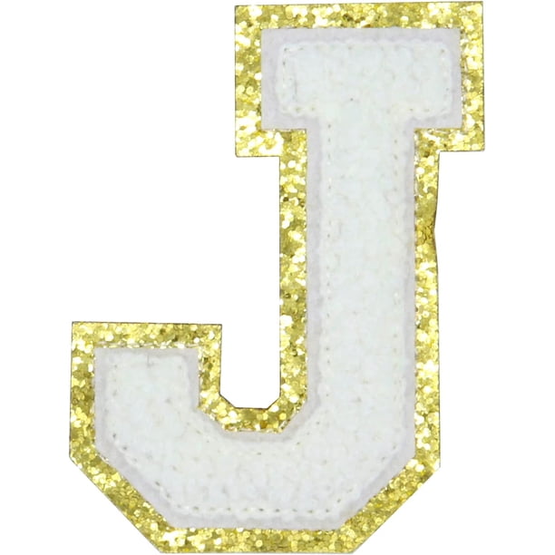 English Letter J Iron On Repair Patches Alphabet Sewing Appliques ...
