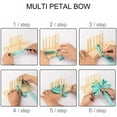 Bow Maker for Ribbon Wreaths, 2-in-1 Double Sided Wooden Hair Bow ...