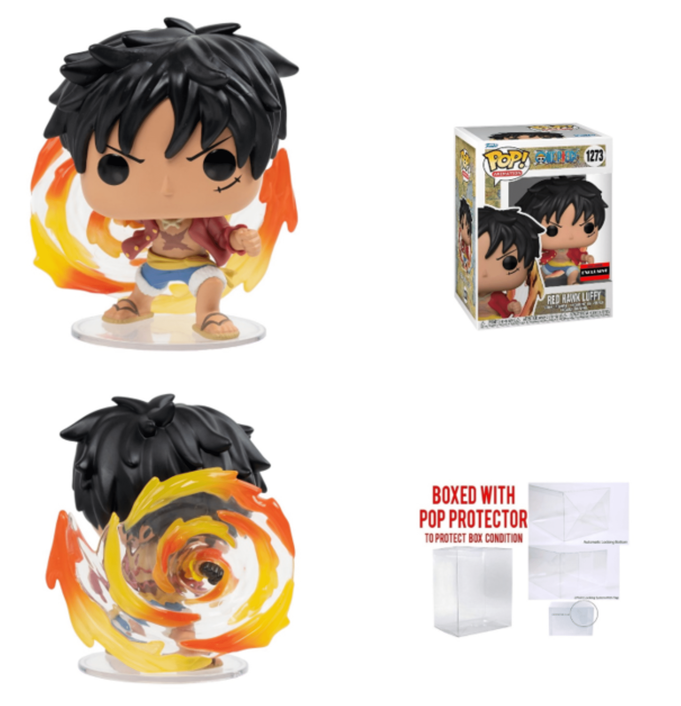 Funko Pop! One Piece Monkey D. Luffy Red Hawk Vinyl Figure - AAA Anime ...