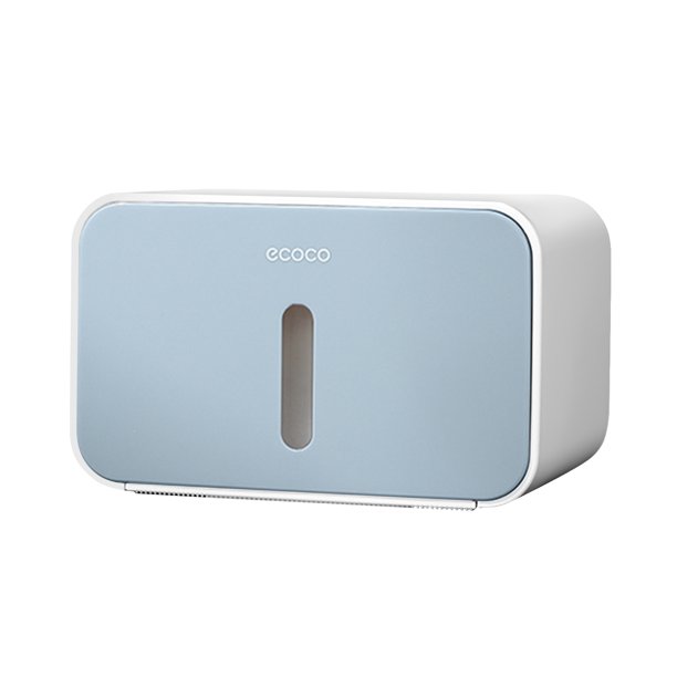 ecoco No Drilling Wall Mounted Paper Roll Tissue Box Waterproof Toilet Paper Holder Dispenser ...