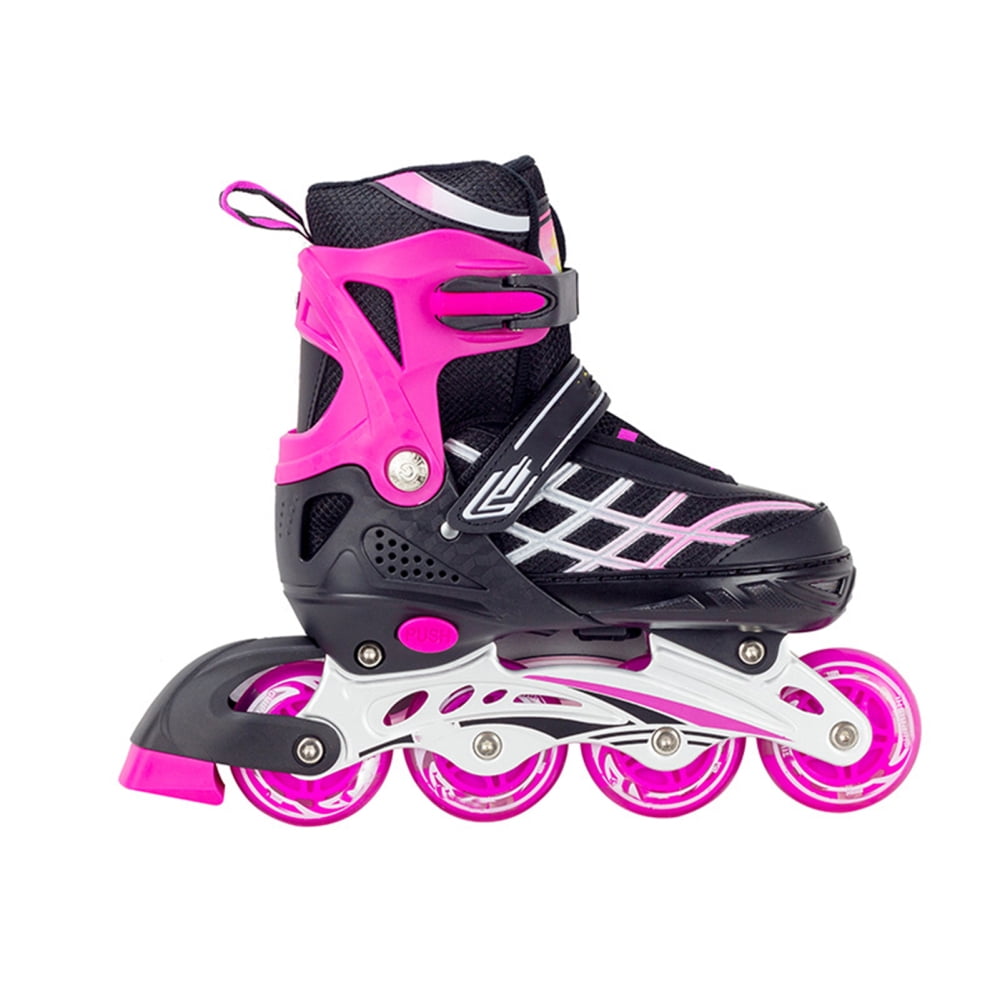 Adjustable Illuminating Inline Skates With Light Up Wheels for Toddlers ...