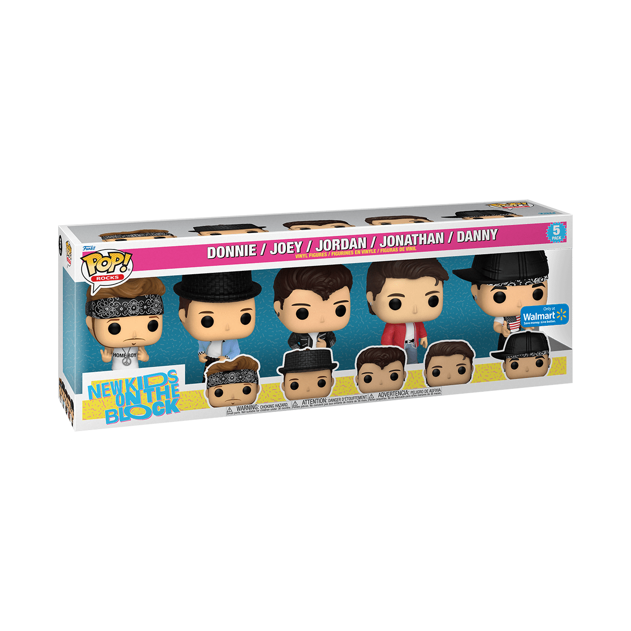 Funko Pop! Rocks: New Kids on the Block 5-pack Vinyl Figures (Walmart ...