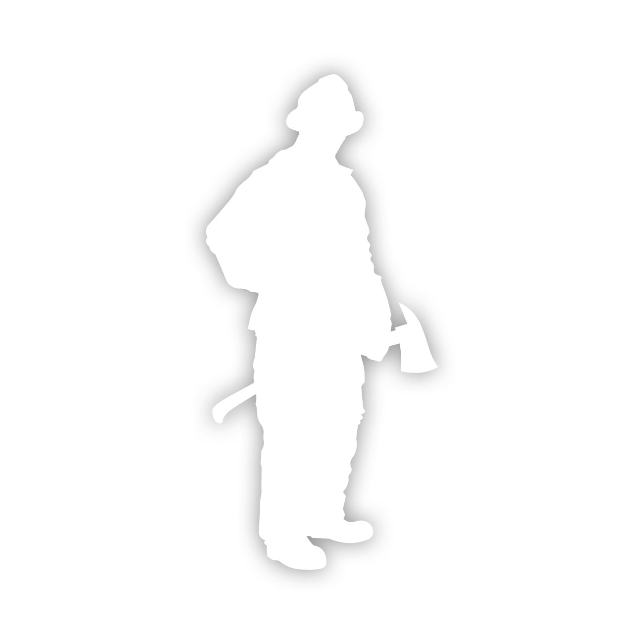 Firefighter Sticker Decal Die Cut - Self Adhesive Vinyl - Weatherproof ...