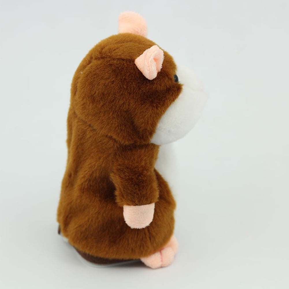 Lovely Talking Plush Hamster Toy, Can Change Voice, Record Sounds, Nod ...