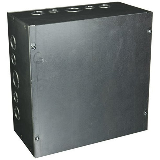 Hoffman ASG12X12X6 Pull Box, Screw Cover with Knockouts, Galvanized, 12 ...
