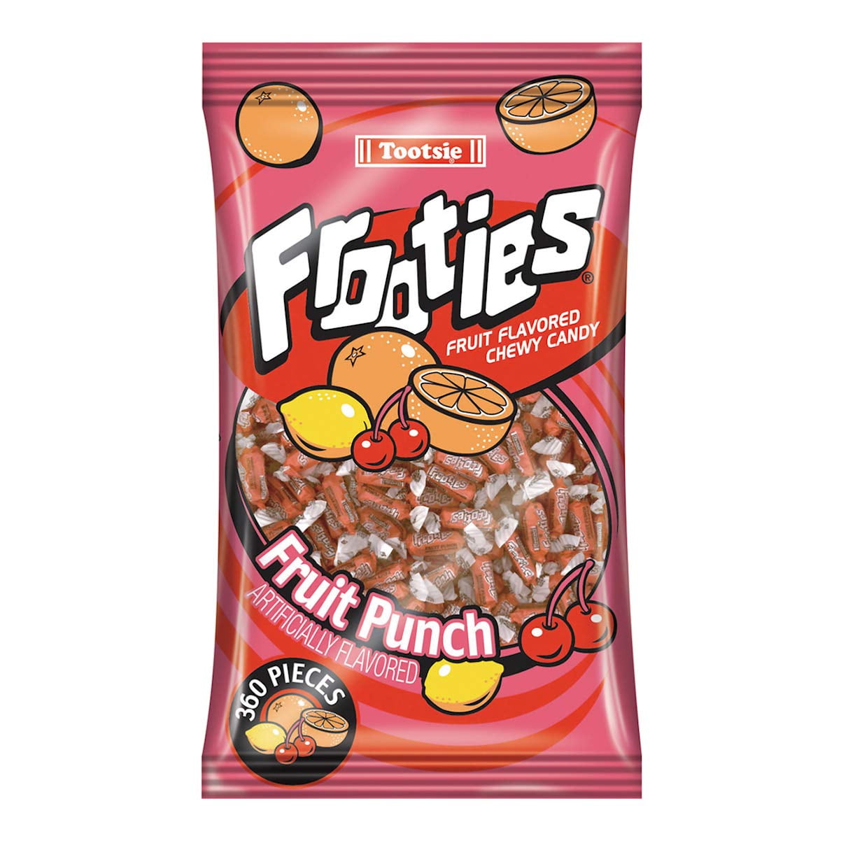 Fruit Punch Frooties - Tootsie Roll Chewy Candy - 360 Piece Count, 38.8 ...
