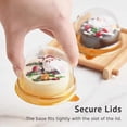 100 Pack Mini Cake Containers, Clear Plastic Small Cupcake Boxes with ...