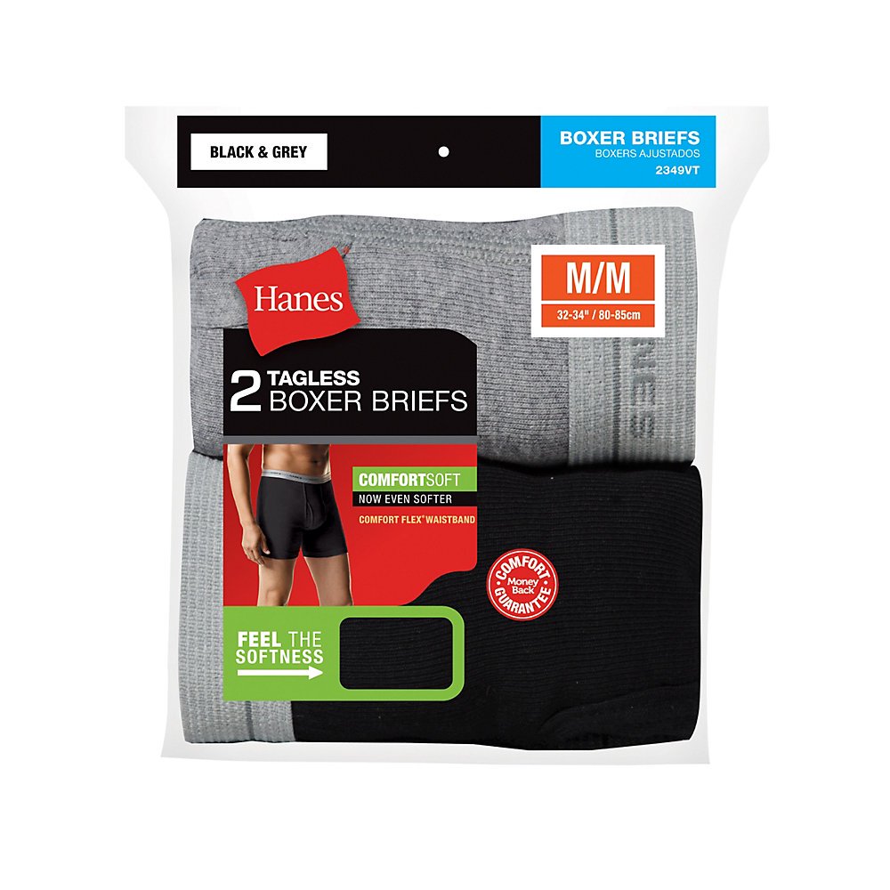 Hanes - Men's Red Label Boxer Brief (2-pack) - Walmart.com - Walmart.com