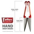 Jeffers Hand Sheep Shears, 6.5" Red – Stainless Steel Blades, Manual ...