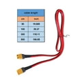 Bottone XT60 Plugs Male to Female Adapter Cable 12AWG Silicone Cable ...