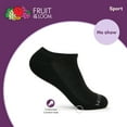 Fruit of the Loom Active No-Show Socks for Women, Black, Sizes 8-12 (10 ...