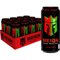 Reign Energy Drink, Reignbow Sherbet Flavor, 16 fl oz, 12 Cans Pack ...