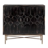 Madison Park Traditional Hanley 2 Doors Accent Cabinet with Black MP130 ...