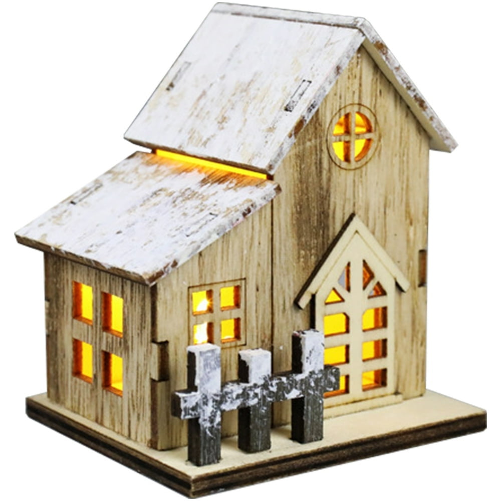Click here for Pengxiang Led Christmas Wooden House Light Up Log... prices