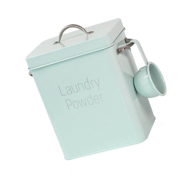 Laundry Powder Storage Tin Box Large measuring cup washing Rice ...