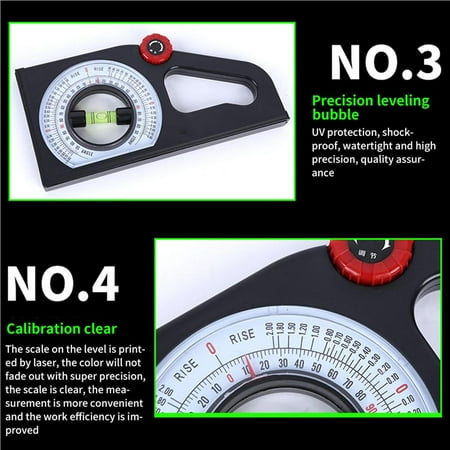 Multifunction Slope Measuring Instrument Protractor Universal Bevel ...