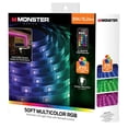 Monster, Indoor LED Light Strip, 50ft RGB Peel-and-Stick, 270 LEDs ...