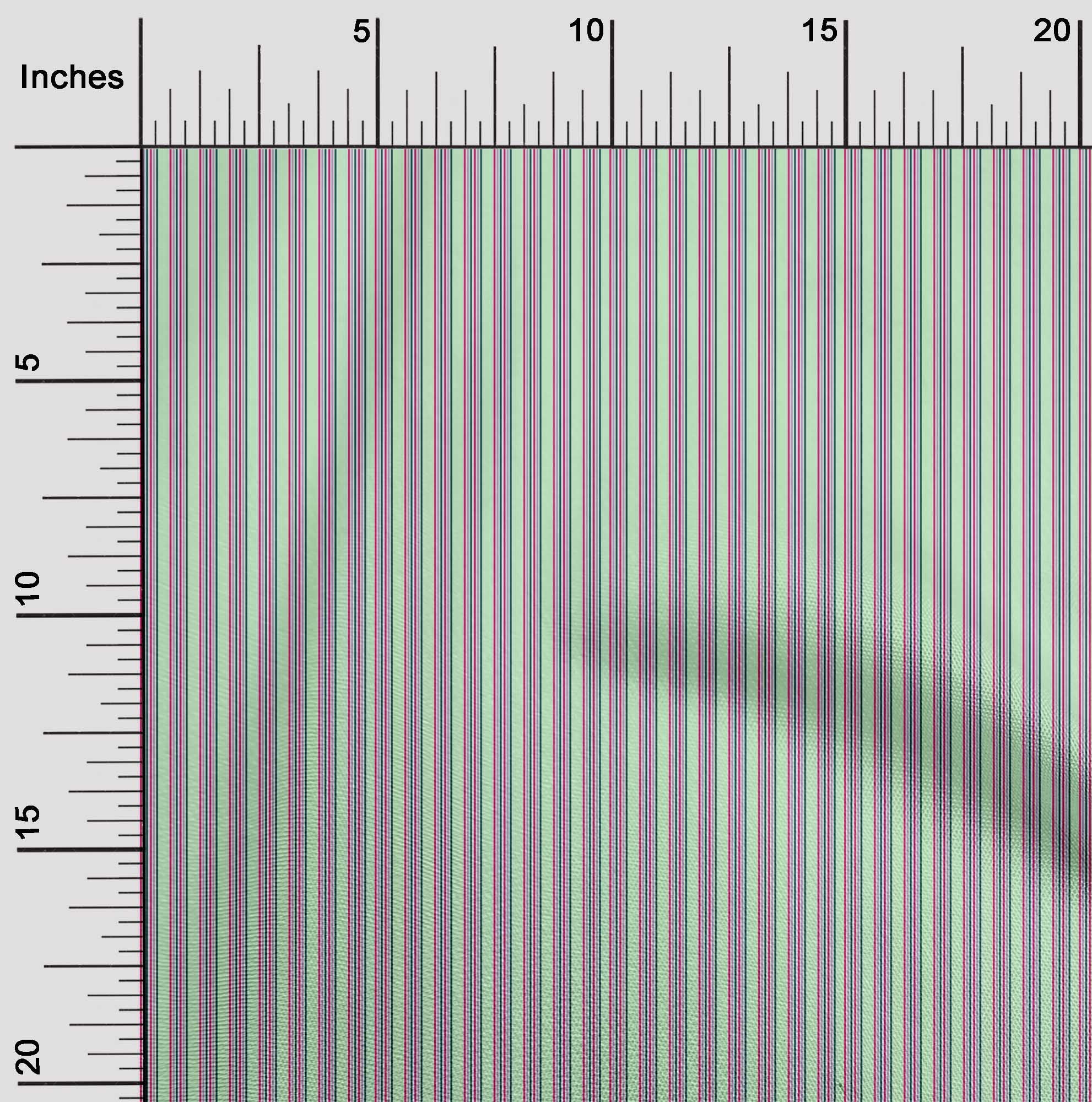 oneOone Organic Cotton Voile Fabric Vertical Stripe Printed Fabric 1 ...