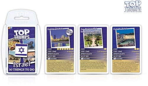 Israel 30 Things to Do Top Trumps Playing Card Game - Walmart.com