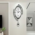 Miumaeov Wall Clock Modern 3D Creative Silent Quartz Clocks Living Room ...