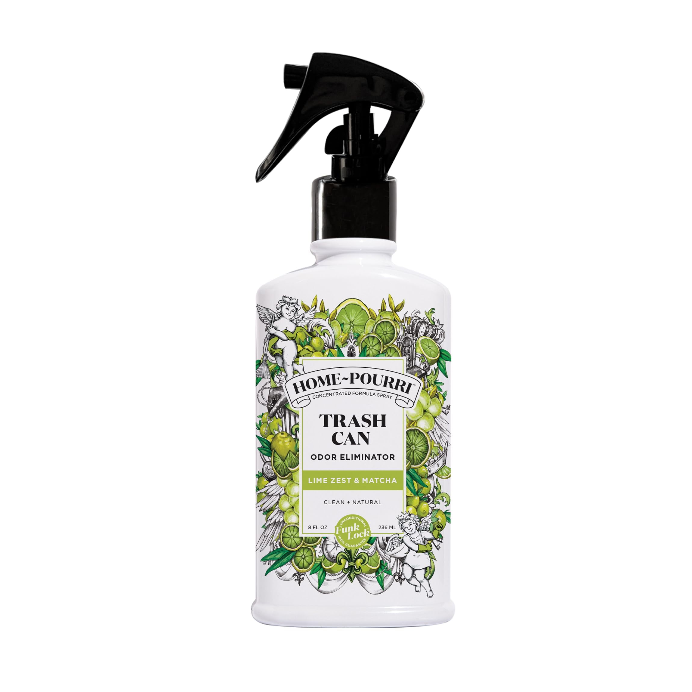 Home-Pourri Trash Can Odor Freshener - Lime Zest and Matcha, 8 Fl Oz ...