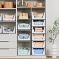 4 Pack Stackable Closet Storage Basket - Stackable Storage Bins ...