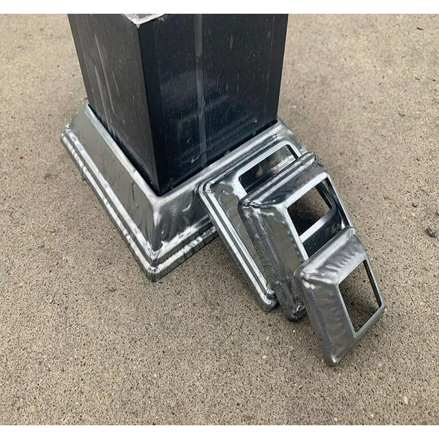 Deck post base 4pcs Deck Post Bases Post Square Brackets Heavy Duty ...