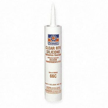 Permatex 80855 Clear RTV Silicone Adhesive Sealant, 11 oz. - Walmart.com