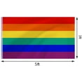 Rainbow Pride Flag 6 Stripes 3x5ft, Vivid Color UV Fade Resistant ...
