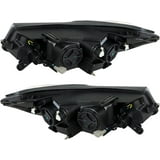 labwork 2-Pack Headlight Assembly Halogen Black Housing Headlamp Driver ...