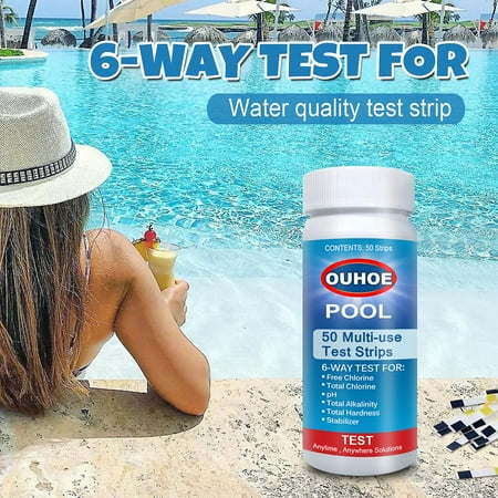 Ouhoe Swimming Pool Chemical Test Strip Swimming Pool Water Ph Total ...