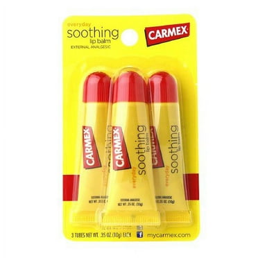 Carmex Daily Care Assorted Moisturizing Lip Balm Tubes, 0.35 Oz/3 Ea, 2 ...