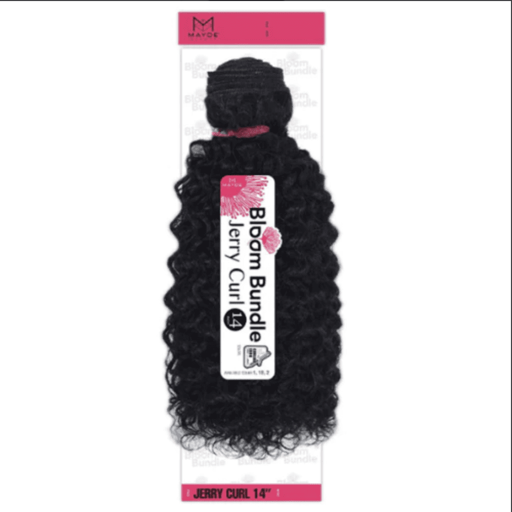 24" Jerry Curl Synthetic Hair Weaving Bundle Bloom Bundle By Mayde ...