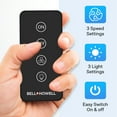 Bell+Howell Socket Breeze Socket Fan Light with Remote, Portable Small ...