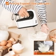 9-Speed 400W Hand Mixer, Digital, Snap-On Storage Case, 5 Stainless ...