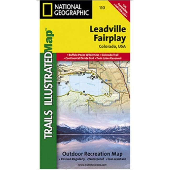 National Geographic TI00000110 Map Of Leadville-Fairplay - Colorado ...