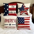 Cheapark Patriotic Pillowcase Square Cushion Cover 18x18 Inch 4 Pack ...