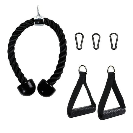 cable Attachments for Home gym, Triceps Rope 35 Inch Pull Down ...