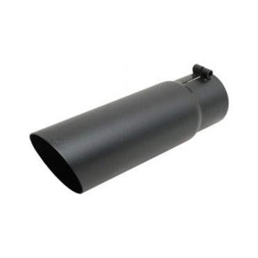 Flowmaster 15377B Exhaust Tip - 4 in. Angle Cut Black Ceramic Coating ...