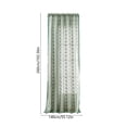 102.36*55.12 in Embroidered Semi-Sheer Curtain Polyester Rod Pocket ...