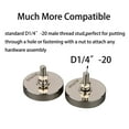 Mutuactor 2PCS Super Powerful Neodymium Round Magnet with 1/4''-20 Male ...