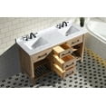 Ari Kitchen & Bath Lauren 60" Solid Wood Bathroom Vanity in Weathered ...
