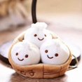 CEORPER Pocket Sized Plush Mantou Key Chain Lovely Asian Snack Themed ...